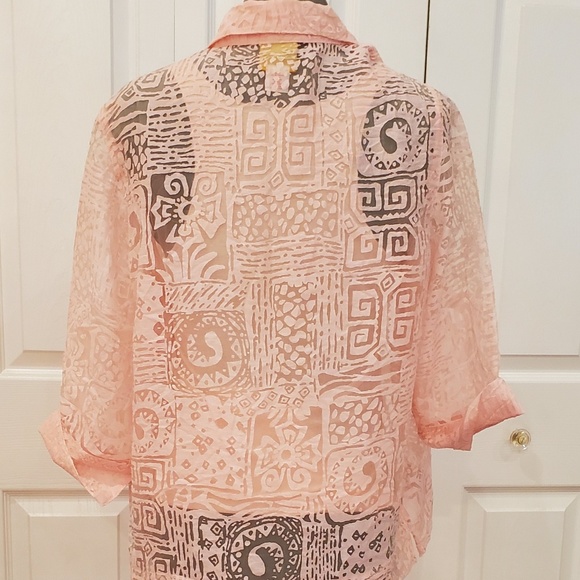 Ruby Rd. | Tops | Ruby Rd Tribal Burnout Design Shirt | Poshmark
